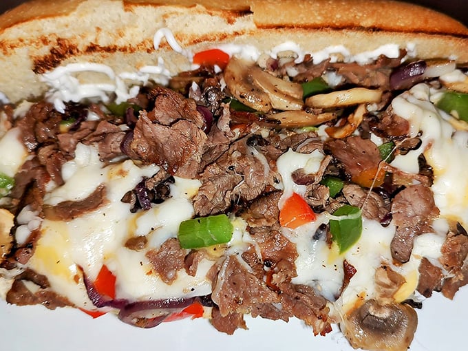 The Philly cheesesteak that would make Rocky climb those steps all over again. Tender beef, melted cheese, and vegetables that actually add something to the conversation.
