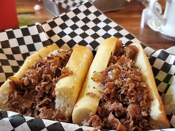 The Philly cheesesteak that launched a thousand cravings. This isn't just a sandwich; it's a DelCo rite of passage.
