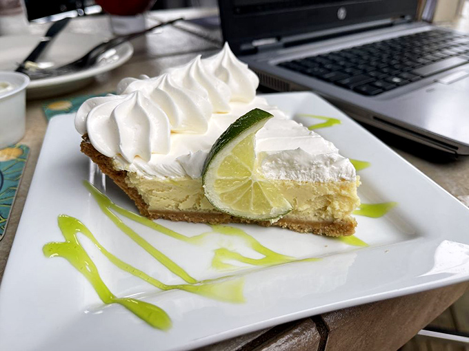 Key lime pie that strikes that perfect balance between tart and sweet – like Florida sunshine in dessert form.