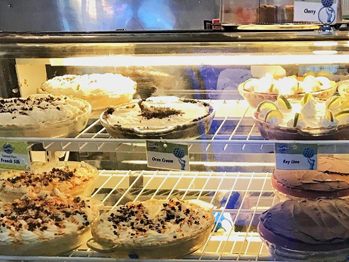 Life is uncertain, eat dessert first—especially when the pie case looks like this. Each slice is a different path to happiness.