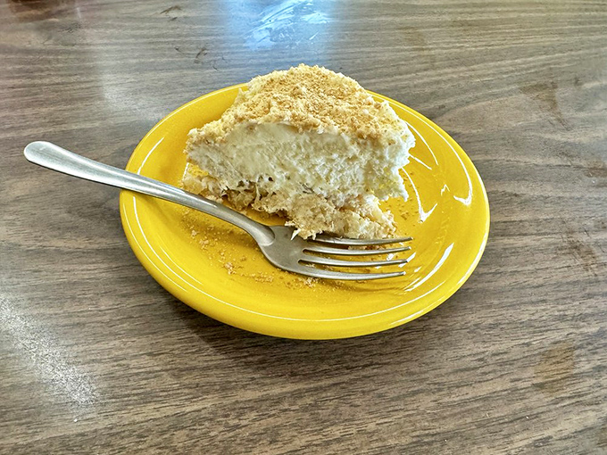 This slice of pineapple cream pie doesn't just end a meal&mdash;it's the encore that makes you forget you just consumed your weight in chili.