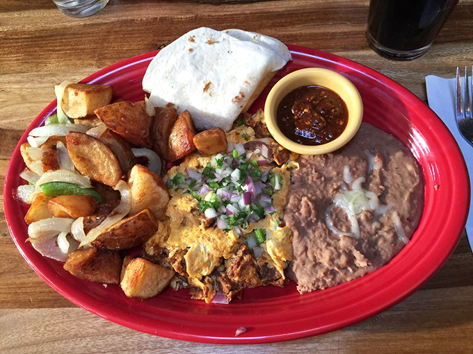 Huevos Rancheros that would make your abuela proud, served with potatoes that somehow manage to be both crispy and tender&mdash;a breakfast miracle.