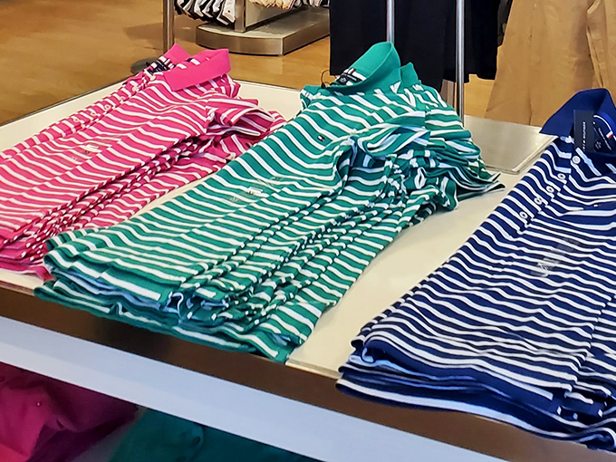 The striped shirt trifecta: one for the boat you don't own, one for brunch, and one for when the others are in the laundry.