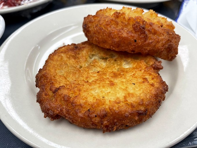 Golden-brown potato cakes that crackle with each bite. These crispy companions to sandwiches have converted many a french fry loyalist over the years.