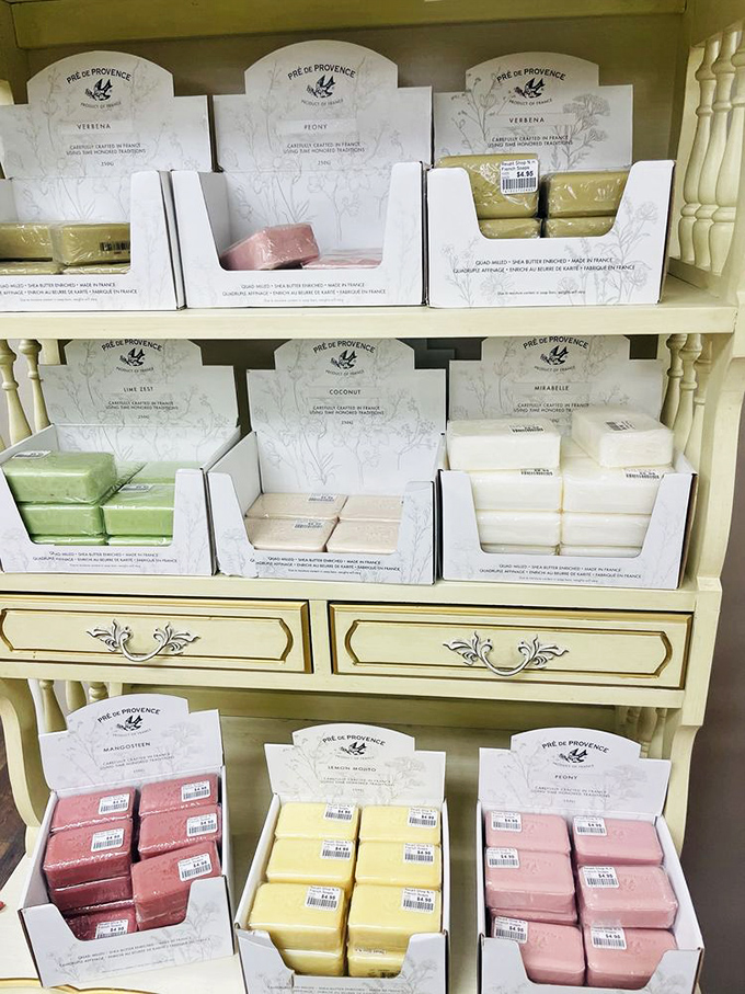French luxury soap at thrift store prices? Oui, please! These Pr&eacute; de Provence bars bring European bathroom elegance without the transatlantic flight.