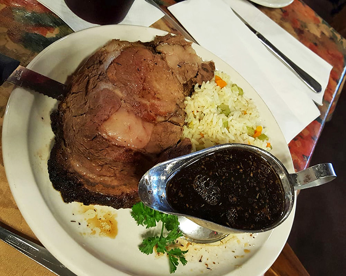 Prime rib that doesn't need a special occasion, sporting a smoke ring that would make pitmasters weep with joy.