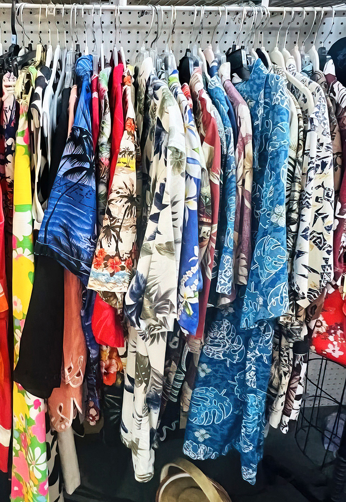 The Hawaiian shirt collection&mdash;Florida's unofficial formal wear. These vibrant prints have seen more Jimmy Buffett concerts than most of us ever will.