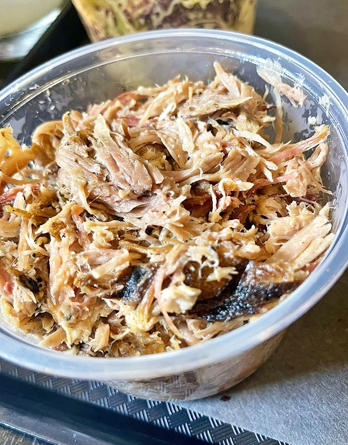 Pulled pork so tender it practically pulled itself. These delicate strands of smoky goodness make you wonder why you'd eat anything else.