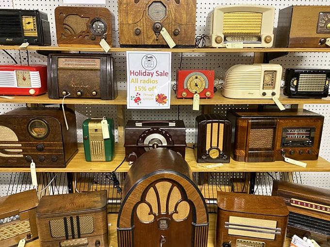 Radio days come alive in this corner of technological nostalgia. Before Spotify, we actually had to wait for our favorite songs!