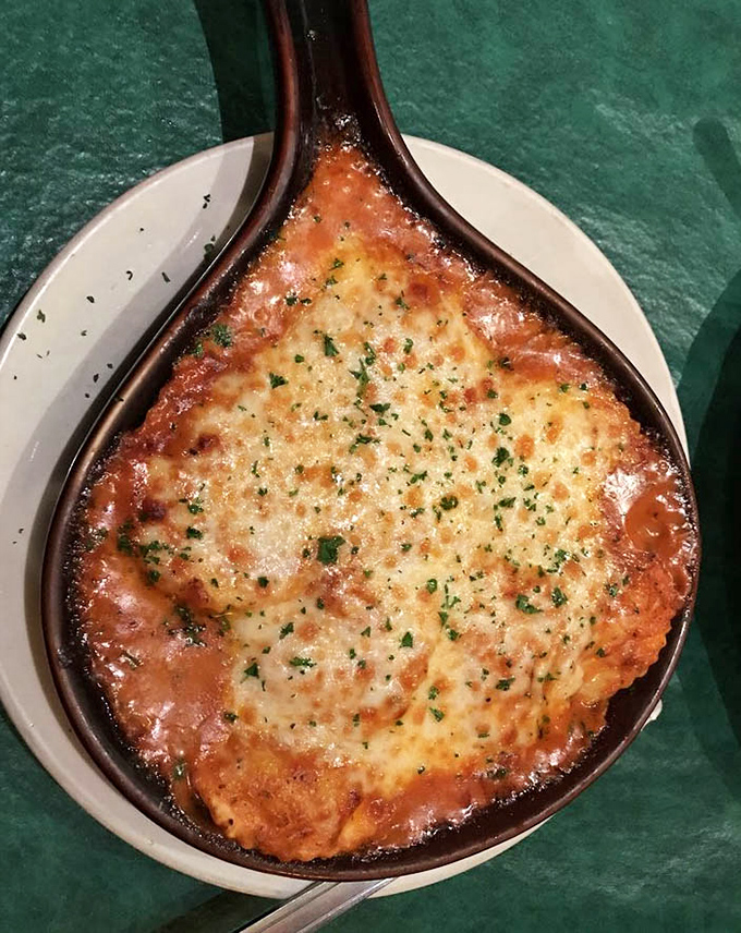 This isn't just ravioli&mdash;it's edible art served in a ceramic skillet. The sauce-to-cheese ratio achieves what mathematicians call "the golden delicious proportion."