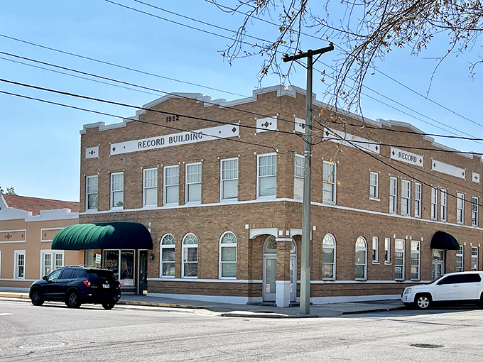 The Record Building stands as a testament to early 20th-century commercial architecture. Those arched windows have witnessed a century of Bartow business deals.