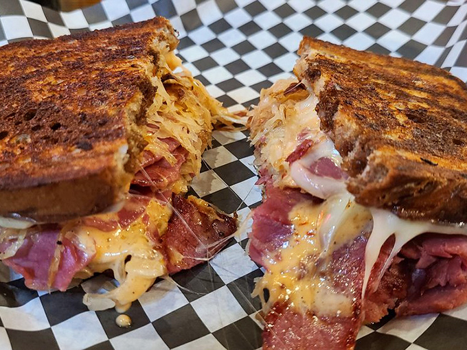 The Reuben gets a proper grilling here, with melted cheese and meat creating the kind of sandwich worth writing home about.