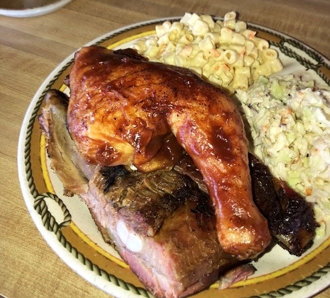 When chicken and ribs share a plate, it's not a combination&mdash;it's a beautiful friendship forged in smoke and flame.