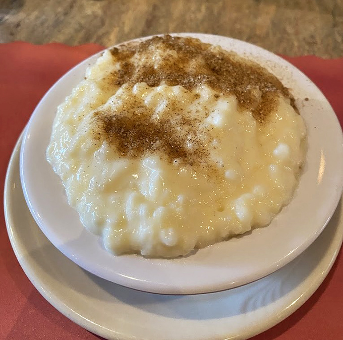 Rice pudding that doesn't just satisfy sweet cravings but somehow connects you to every grandmother who ever said "Eat, eat!"