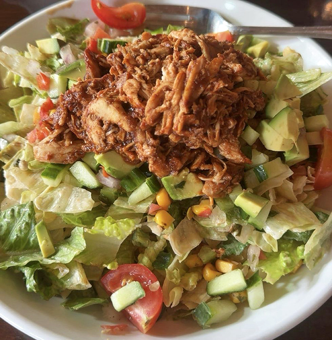 Who knew a salad could be this exciting? Crisp vegetables playing supporting roles to the star&mdash;tender, flavorful rotisserie chicken that makes eating greens feel indulgent.