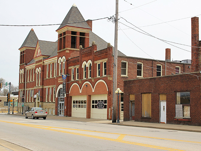 The Route 66 Museum building has that classic "this-used-to-be-something-else" charm that makes small-town America so delightfully authentic.