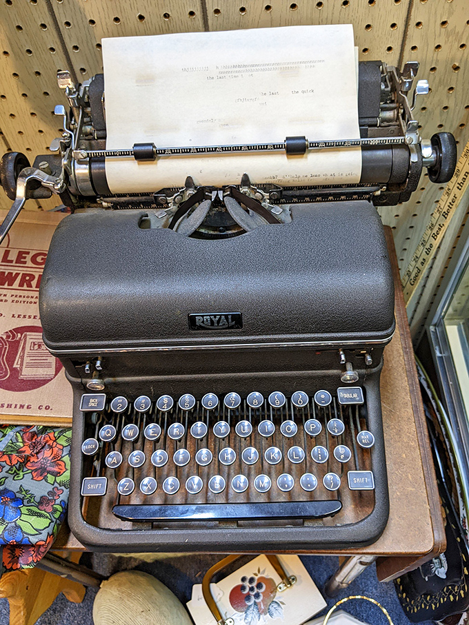Before autocorrect made us lazy, this Royal typewriter demanded precision, intention, and a satisfying physical connection to our words.