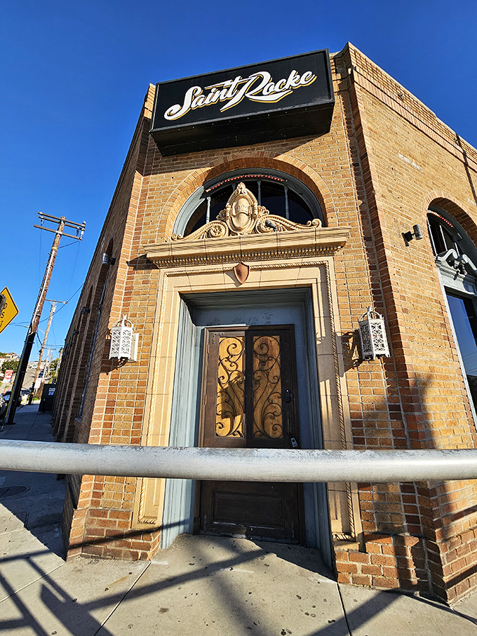 Saint Rocke's brick facade promises live music and good times, like Austin City Limits met a beach town.