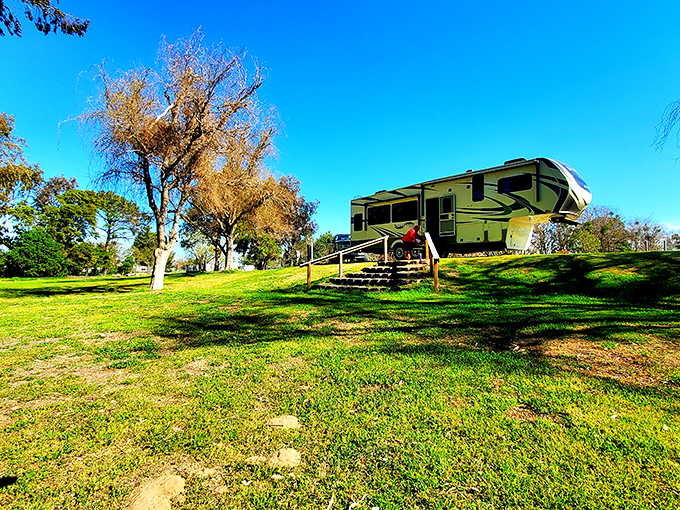 Nothing says "escape from reality" quite like an RV parked at Sandy Beach County Park, where camping meets river views in perfect harmony.