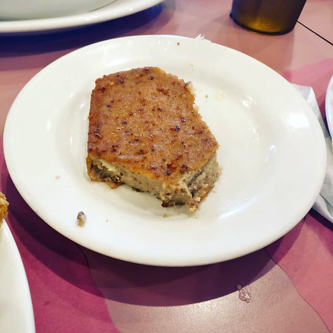 Scrapple: Pennsylvania's culinary answer to the question "What else can we do with these leftovers?" Deliciously crispy outside, tender inside.