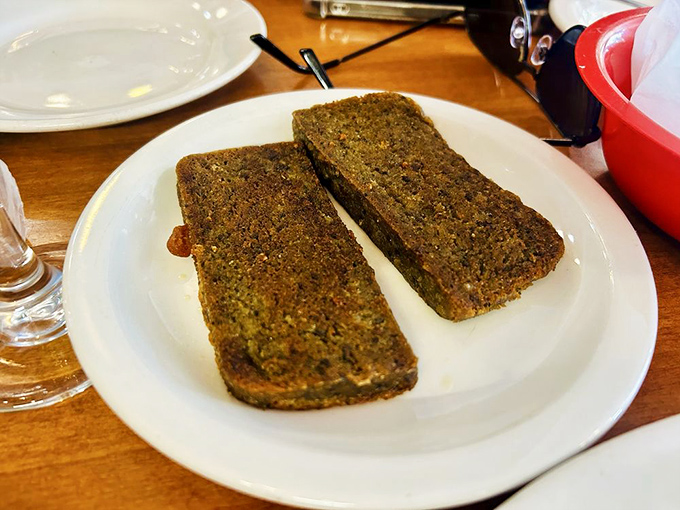 Scrapple toast&mdash;that mysterious mid-Atlantic breakfast delicacy that divides families but unites the brave souls who appreciate culinary tradition.