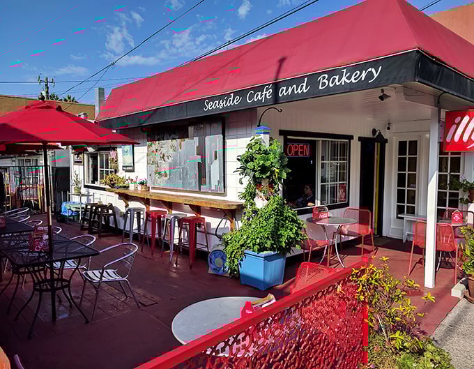 This little red-awninged Seaside Caf&eacute; isn't just charming &ndash; it's the kind of place where locals nod knowingly when tourists accidentally discover their secret breakfast spot.