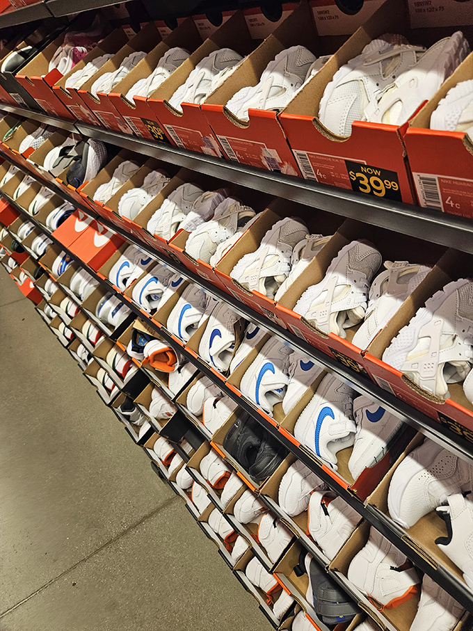 Sneaker heaven stretches before you&mdash;rows of pristine athletic footwear just waiting to transform you into the person who actually uses that gym membership.