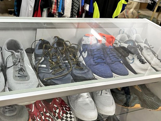 The footwear section: where your next favorite pair of kicks awaits. These shoes have places to go and stories to tell&mdash;just add your feet.