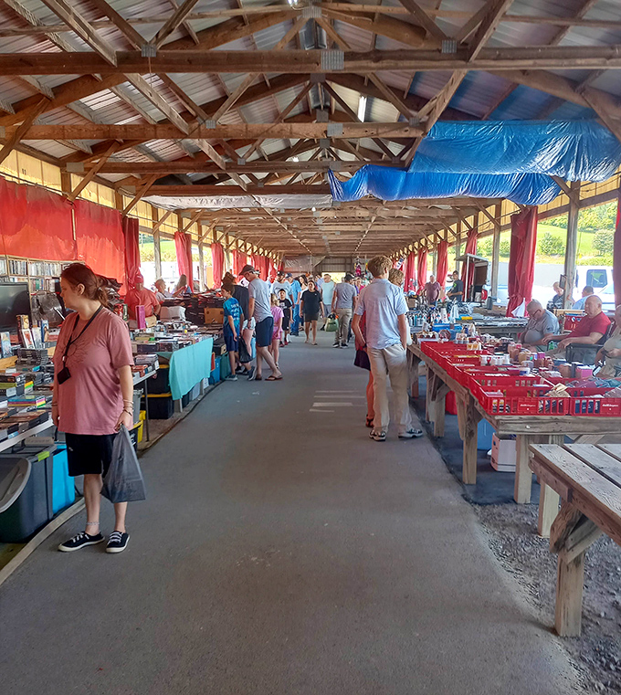 The indoor corridors feel like a small town where every storefront has its own personality and story to tell.