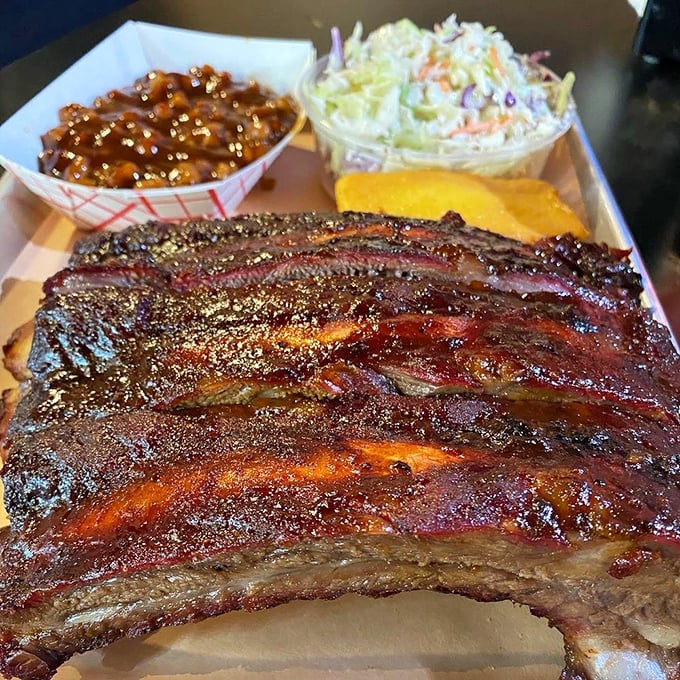 Behold the ribs&mdash;where smoke meets meat in a romance so perfect it would make Shakespeare put down his quill and pick up a napkin.