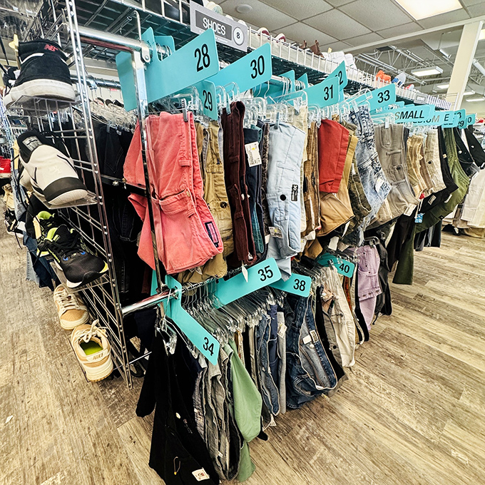 The shorts section is like a rainbow after a storm&mdash;bright colors, endless options, and prices that won't have you questioning your life choices.