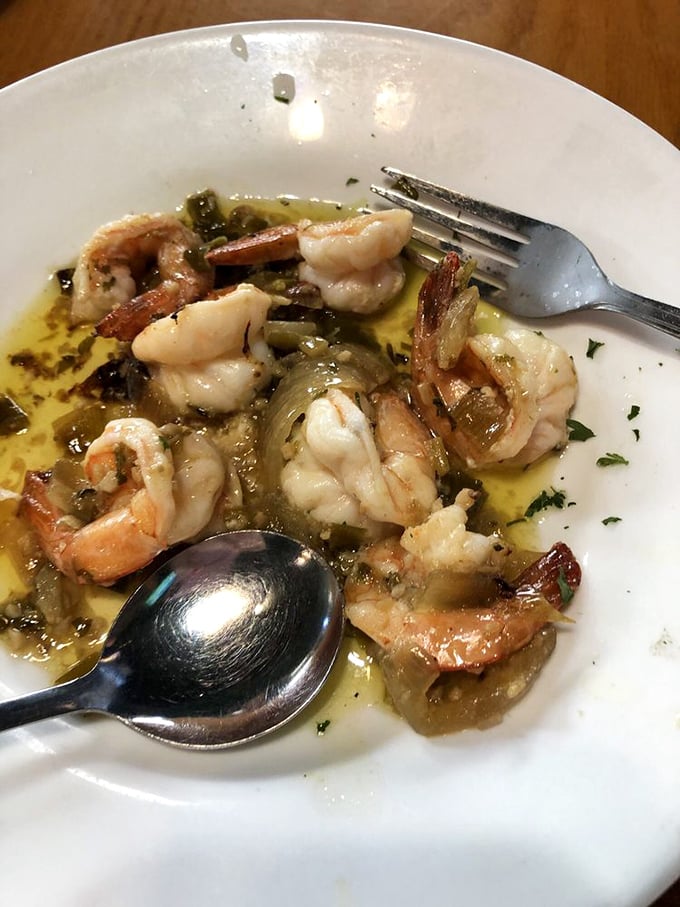 Garlic, butter, and shrimp living their best life together on one glorious, aromatic plate.