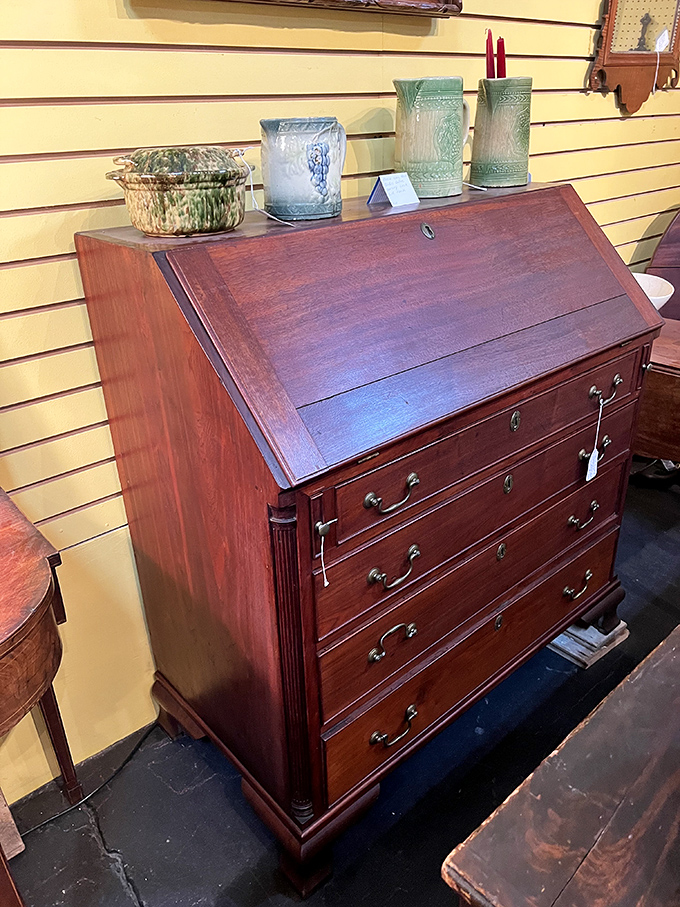 Not just a desk&mdash;a time machine to when correspondence was an art form and autocorrect meant actually knowing how to spell. 