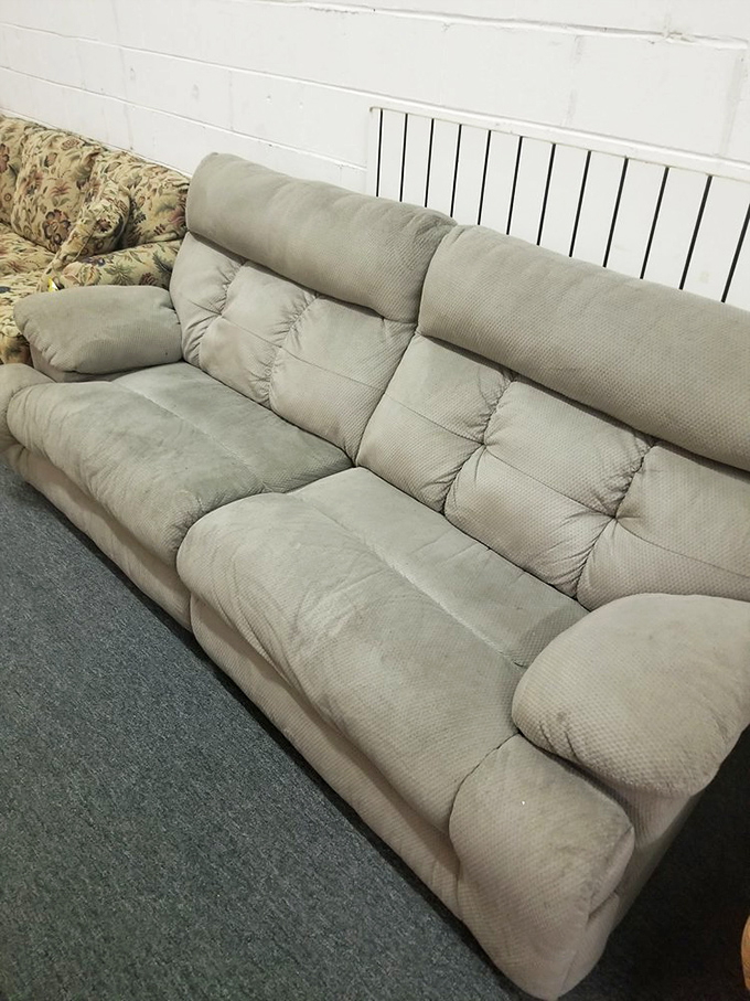 This beige beauty could be the nap headquarters you've been searching for. Just imagine the Netflix marathons it's ready to support.