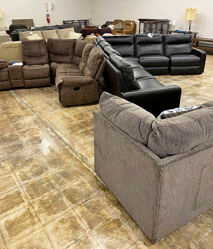 The couch section: where you can test-drive your next nap headquarters without the showroom pressure or luxury price tag.