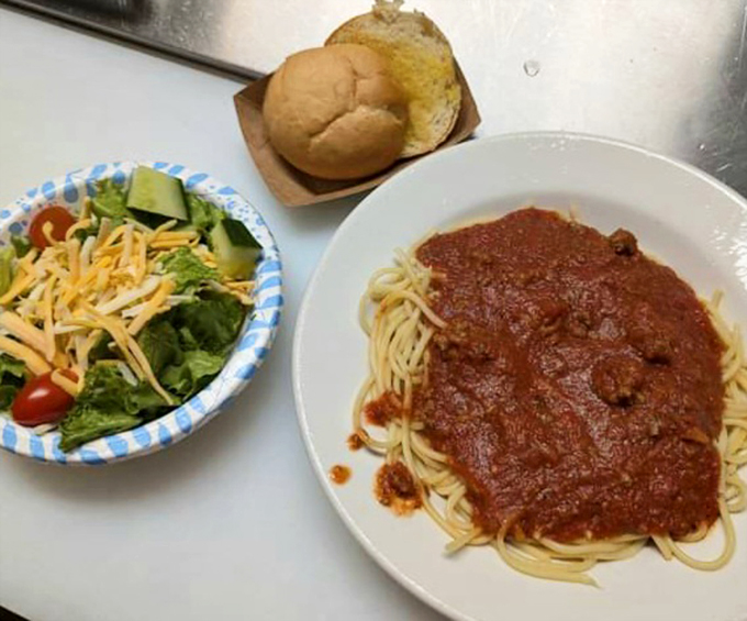 Spaghetti that doesn't need a passport to transport you to comfort food nirvana. That sauce means business.