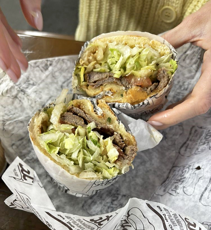 Fresh lettuce provides the illusion of healthiness in a steak sandwich that&rsquo;s gloriously, unapologetically indulgent. Balance is overrated anyway.