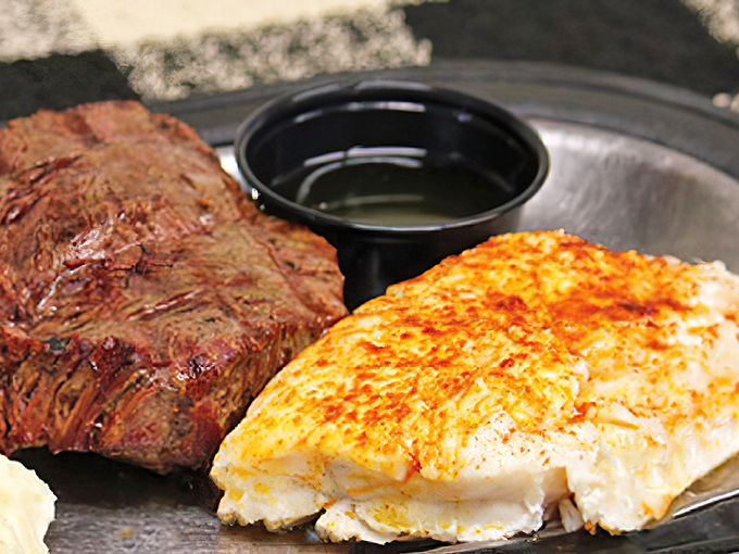 When land meets sea on a single plate &ndash; a steak cooked with respect alongside haddock that would make Lake Michigan proud.