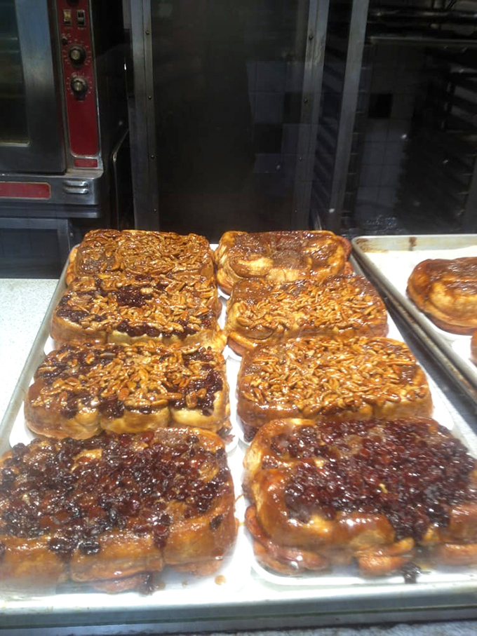 Sticky buns that could make a cardiologist weep &ndash; layers of caramelized goodness that are worth every minute on the treadmill tomorrow.