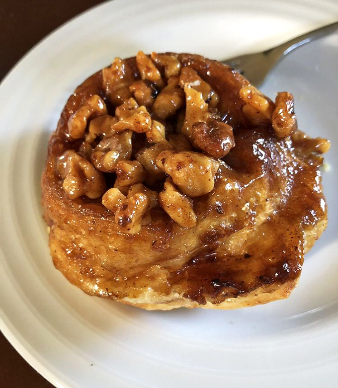 Sticky bun nirvana &ndash; where caramelized walnuts and gooey goodness create what breakfast aspires to be in its sweetest dreams.