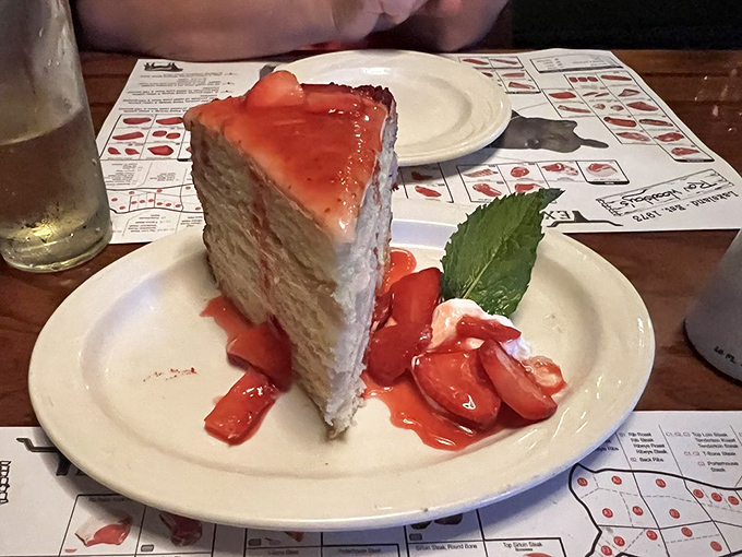 Layer upon layer of sweet surrender. This strawberry cake isn't just dessert&mdash;it's the reason elastic waistbands were invented.