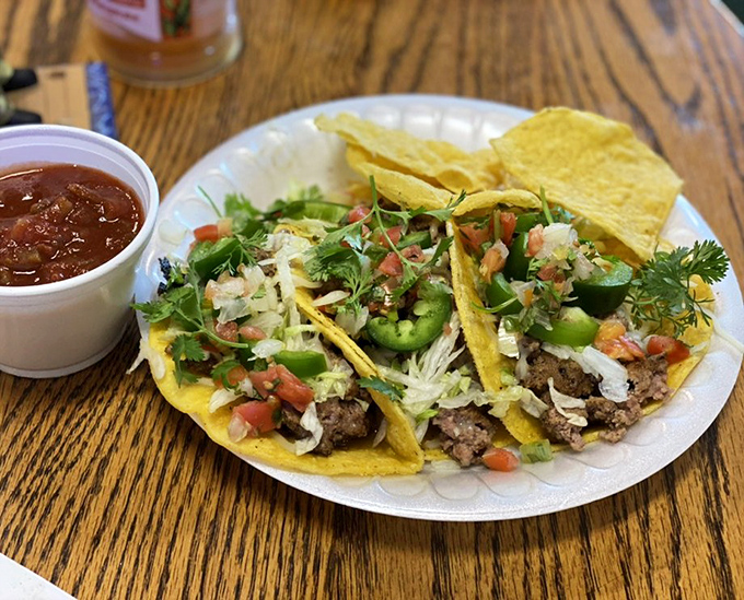 These street tacos aren't trying to reinvent the wheel &ndash; they're just rolling it perfectly with fresh toppings, seasoned beef, and the kind of simplicity that equals perfection.