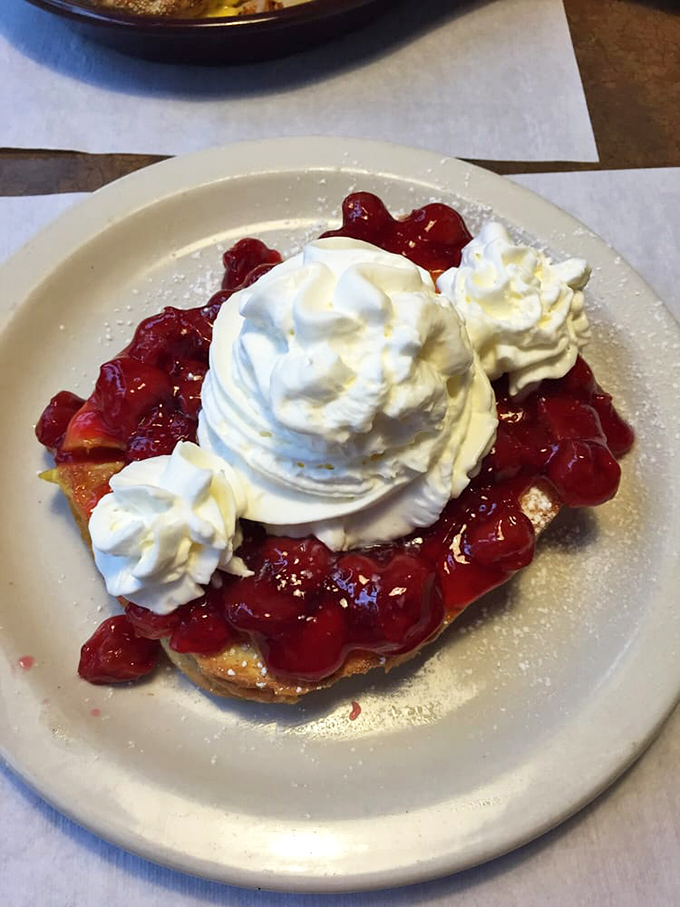 This stuffed French toast with strawberries and whipped cream isn't just breakfast&mdash;it's dessert with permission. Morning indulgence at its finest.