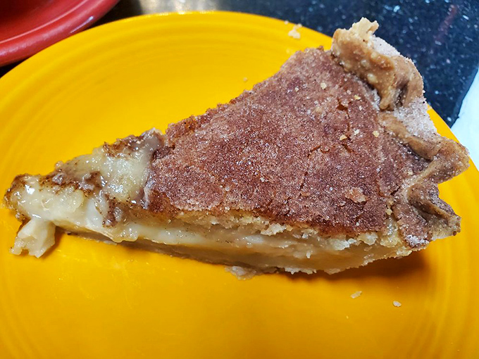 Indiana's beloved sugar cream pie—simple, sweet perfection that makes you wonder why anyone bothers with complicated desserts.