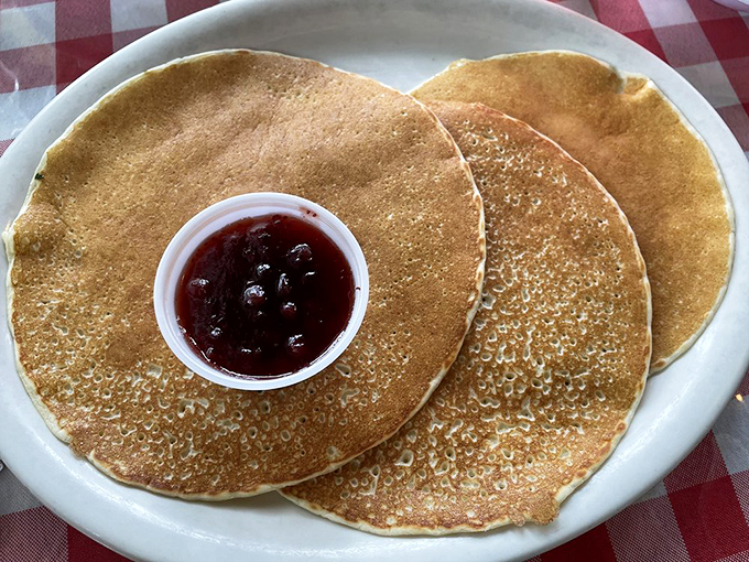 These Swedish pancakes with lingonberry compote are thinner than your excuses for skipping breakfast. A European vacation on a plate, no passport required.