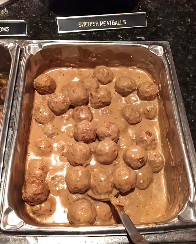 Swedish meatballs swimming in creamy sauce&mdash;like tiny flavor bombs waiting to detonate on your palate. Comfort food that transcends international borders.