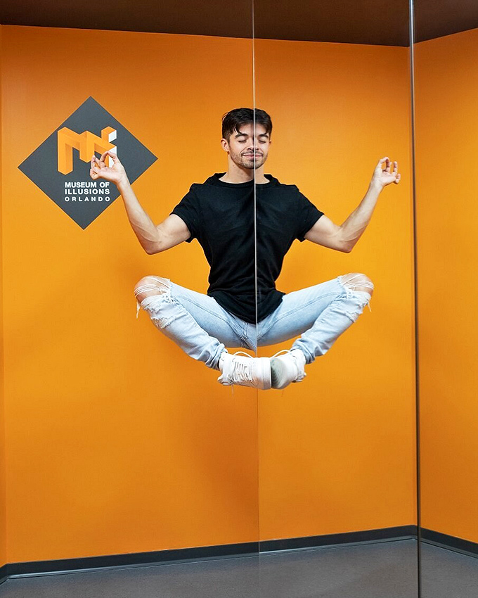 The Symmetry Room uses cleverly positioned mirrors to create perfect reflections, turning ordinary poses into floating meditation worthy of a Marvel superhero.