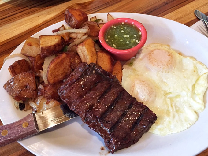 Their Thai Steak and Eggs&mdash;where morning meets marinade in a sunrise symphony of flavors that'll make you rethink breakfast's boundaries forever.