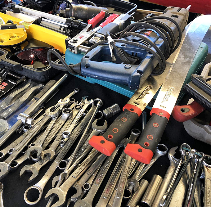 Tools with the patina of a thousand projects completed, ready to tackle a thousand more in your capable hands.