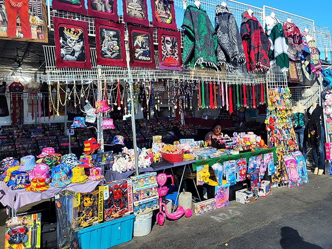 A kaleidoscope of merchandise where Mexican wrestling masks neighbor children's toys&mdash;proof that shopping here is never a one-act show.
